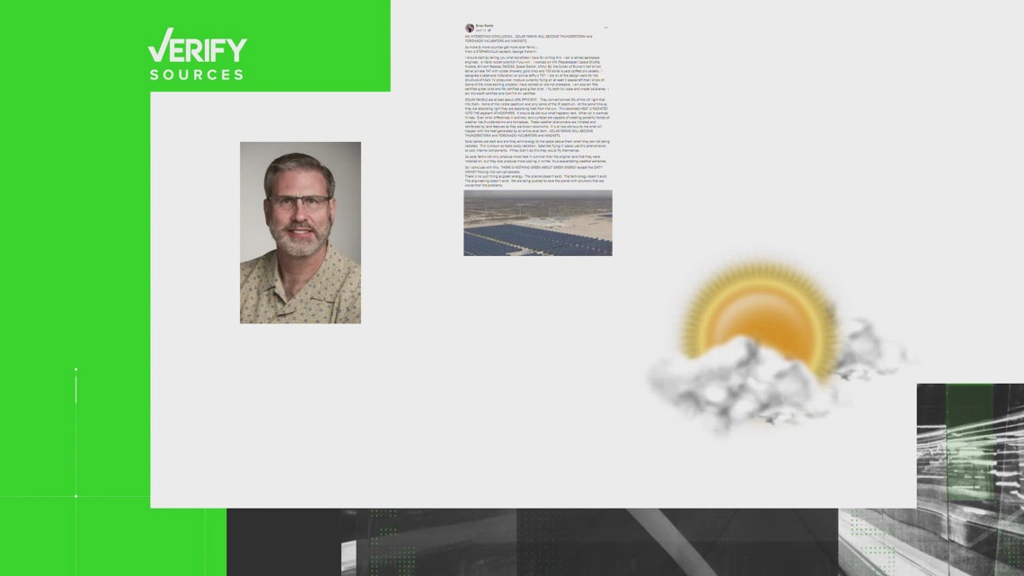 Do solar farms attract thunderstorms and tornadoes? | firstcoastnews.com