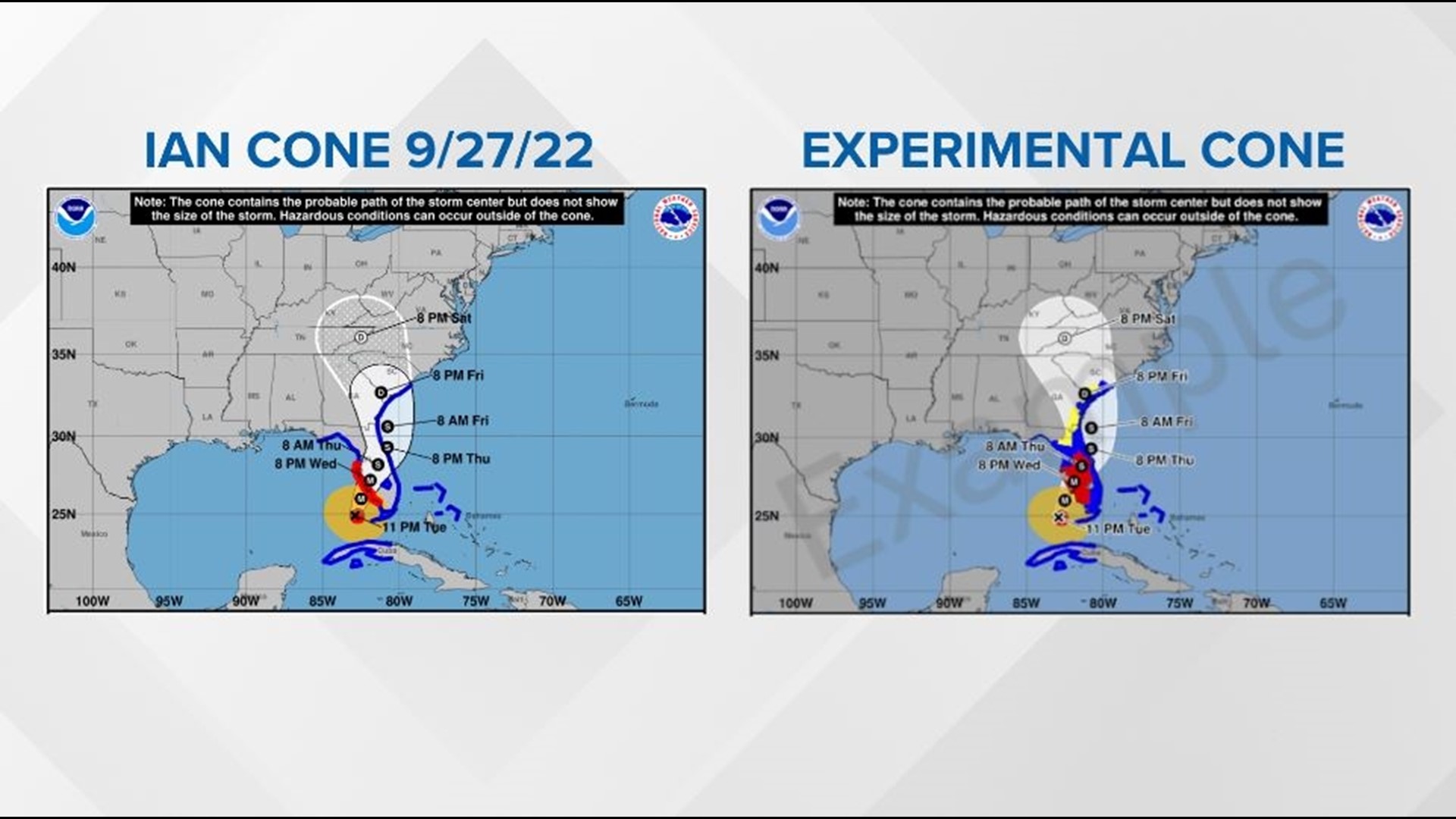 National Hurricane Center changes forecast cones | firstcoastnews.com