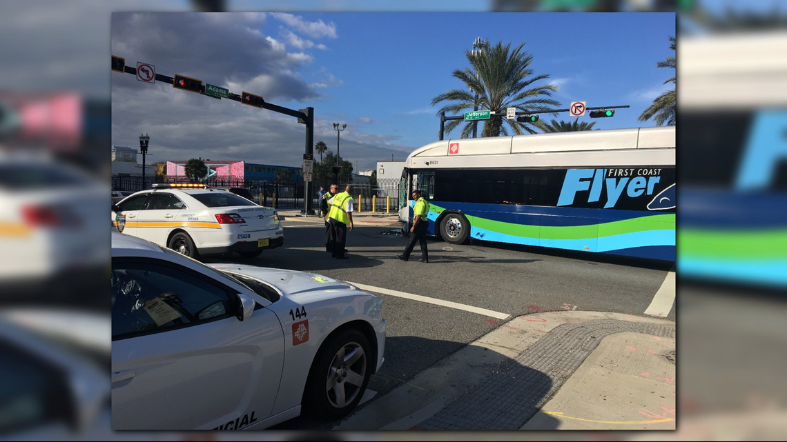 City bus involved in crash downtown with multiple injuries ...