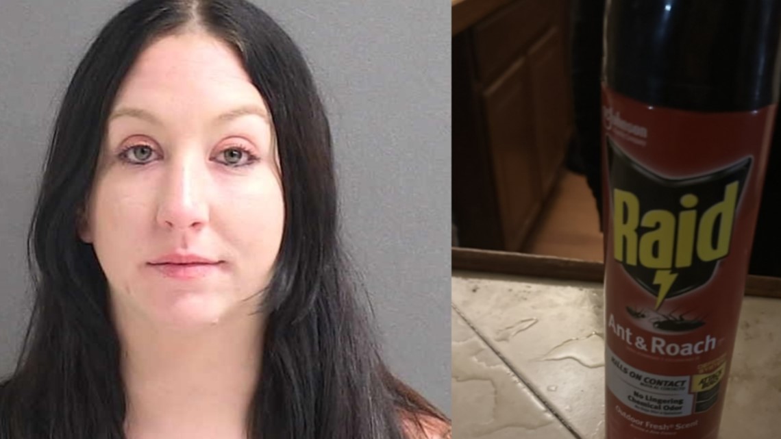 Veronica Cline accused of spraying Raid in man's drinks ...