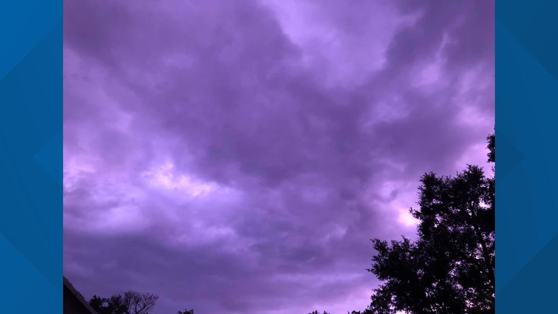 TIMELAPSE: Florida sky turns purple after Hurricane Dorian ...