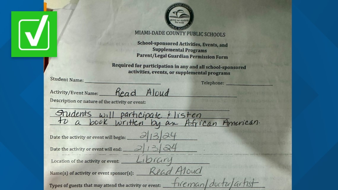 Yes, Florida school sent permission slip for Black History event ...