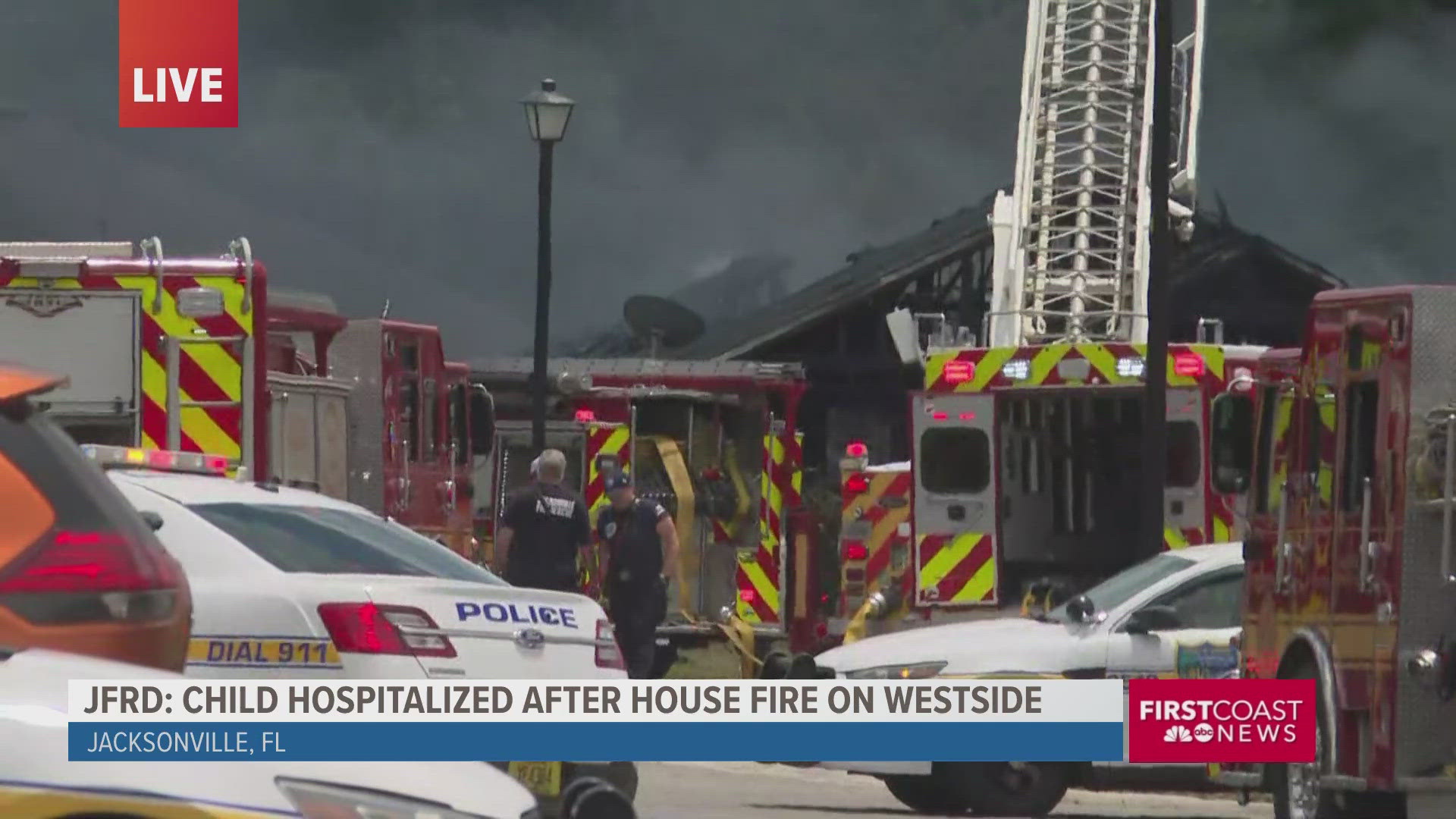 JFRD: Child hospitalized after house fire on Jacksonville's Westside ...