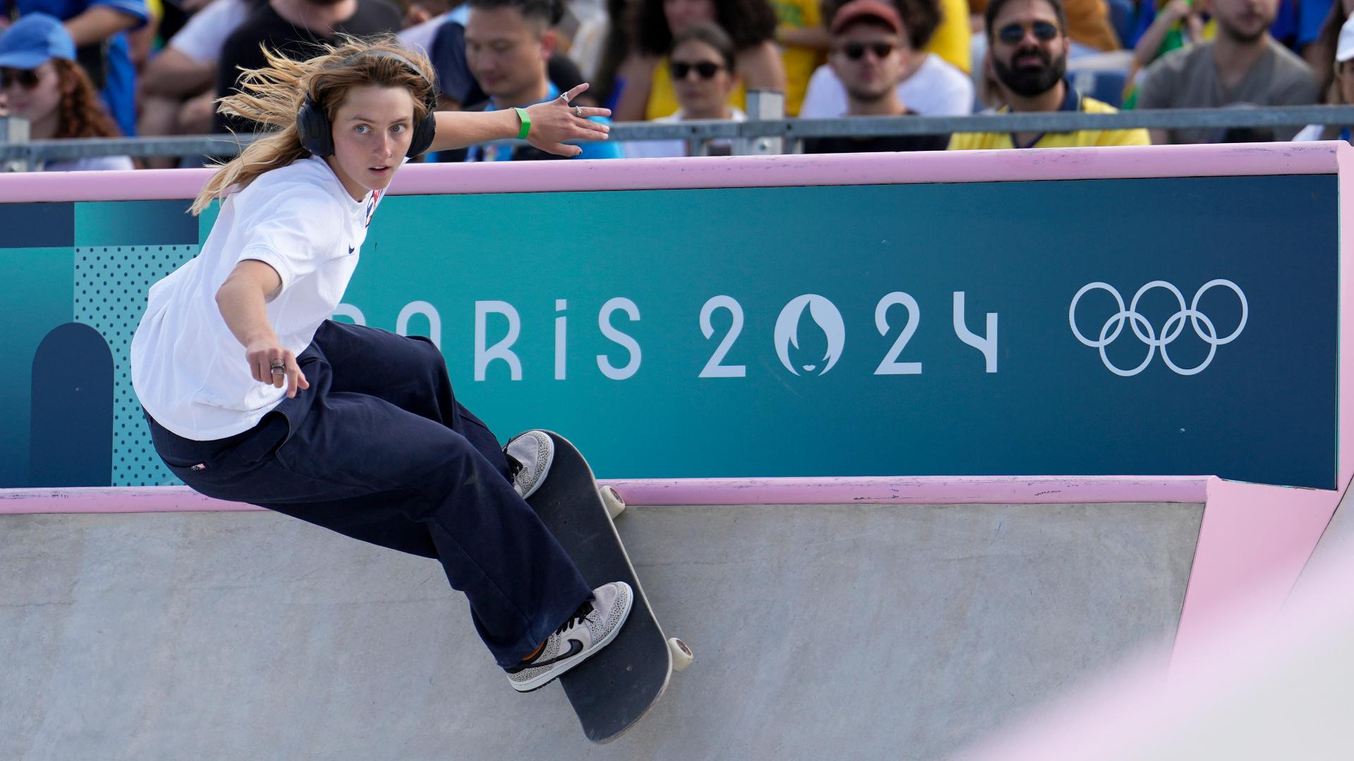 PHOTOS | Fernandina Beach skateboarder Poe Pinson at the 2024 Paris ...