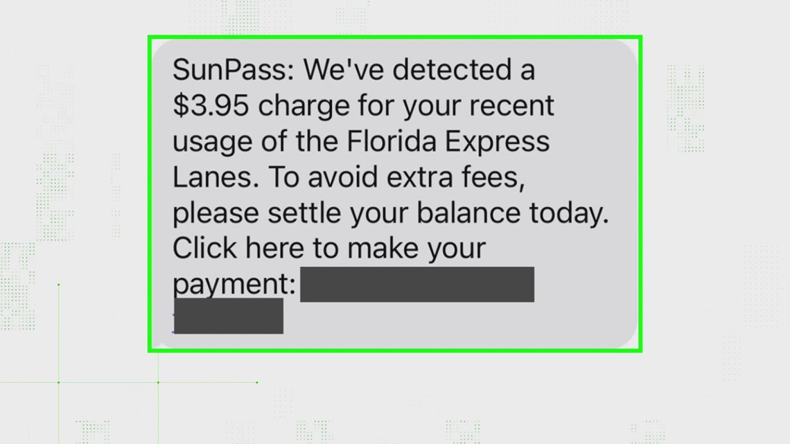 Yes, the text claiming you have unpaid Sunpass tolls is a scam ...