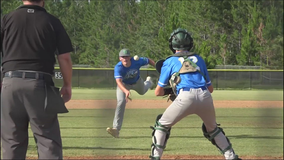 Hawks battle the Stingrays in Coastal Collegiate Baseball League action ...