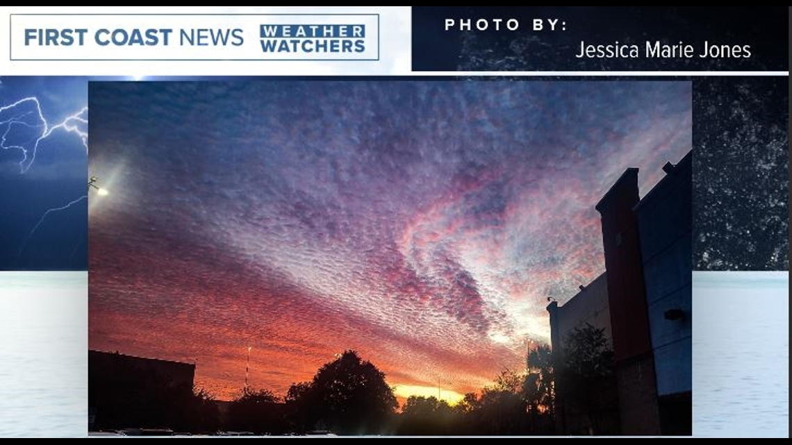 Cold weather clouds at sunset seen over Jacksonville | firstcoastnews.com