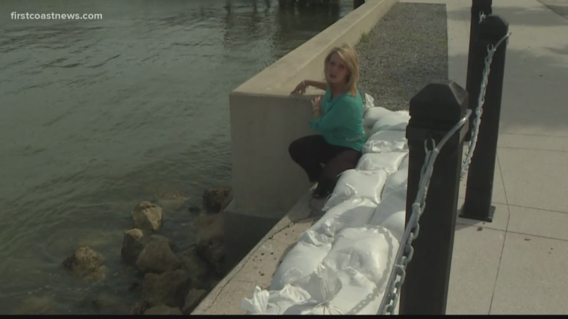 Why are sandbags on St. Augustine's seawall? | firstcoastnews.com