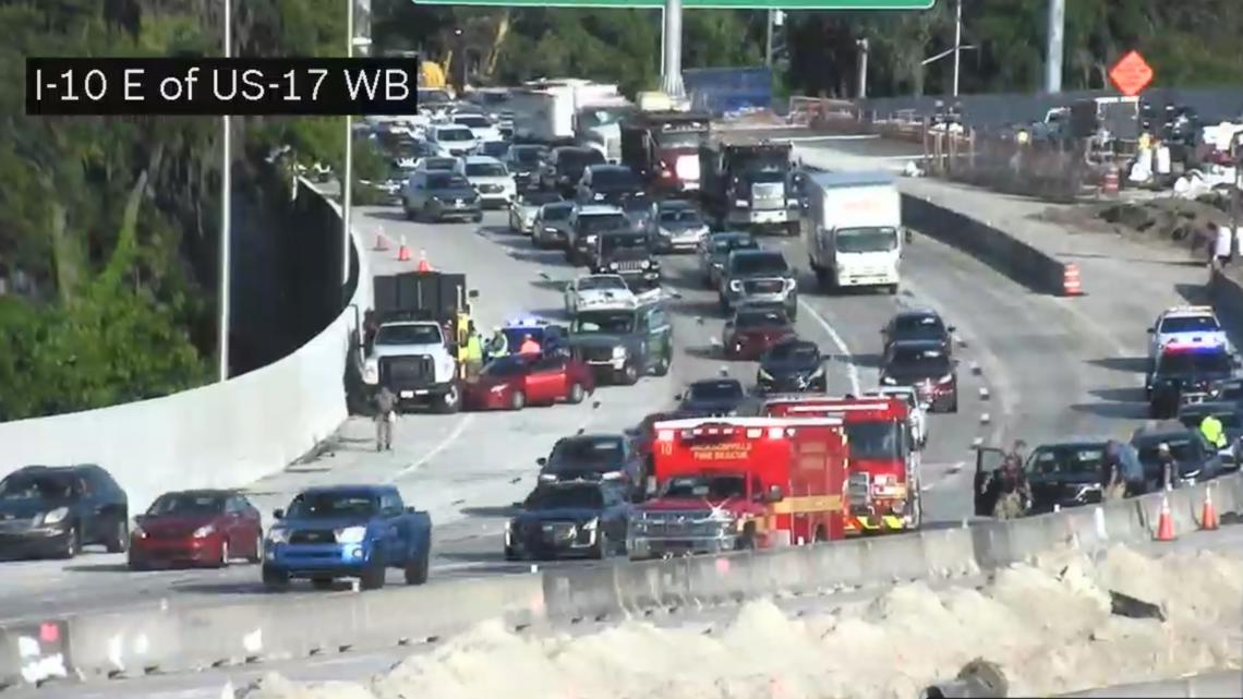 Crash on I-10 East just before Stockton Street causes backups ...