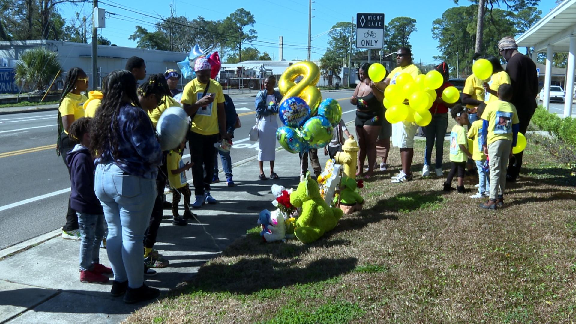 Vigil held by the family of 8 month old baby who was killed on the road ...