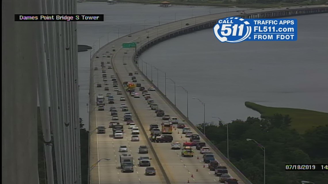 Multiple vehicle crash caused delays on Dames Point Bridge ...