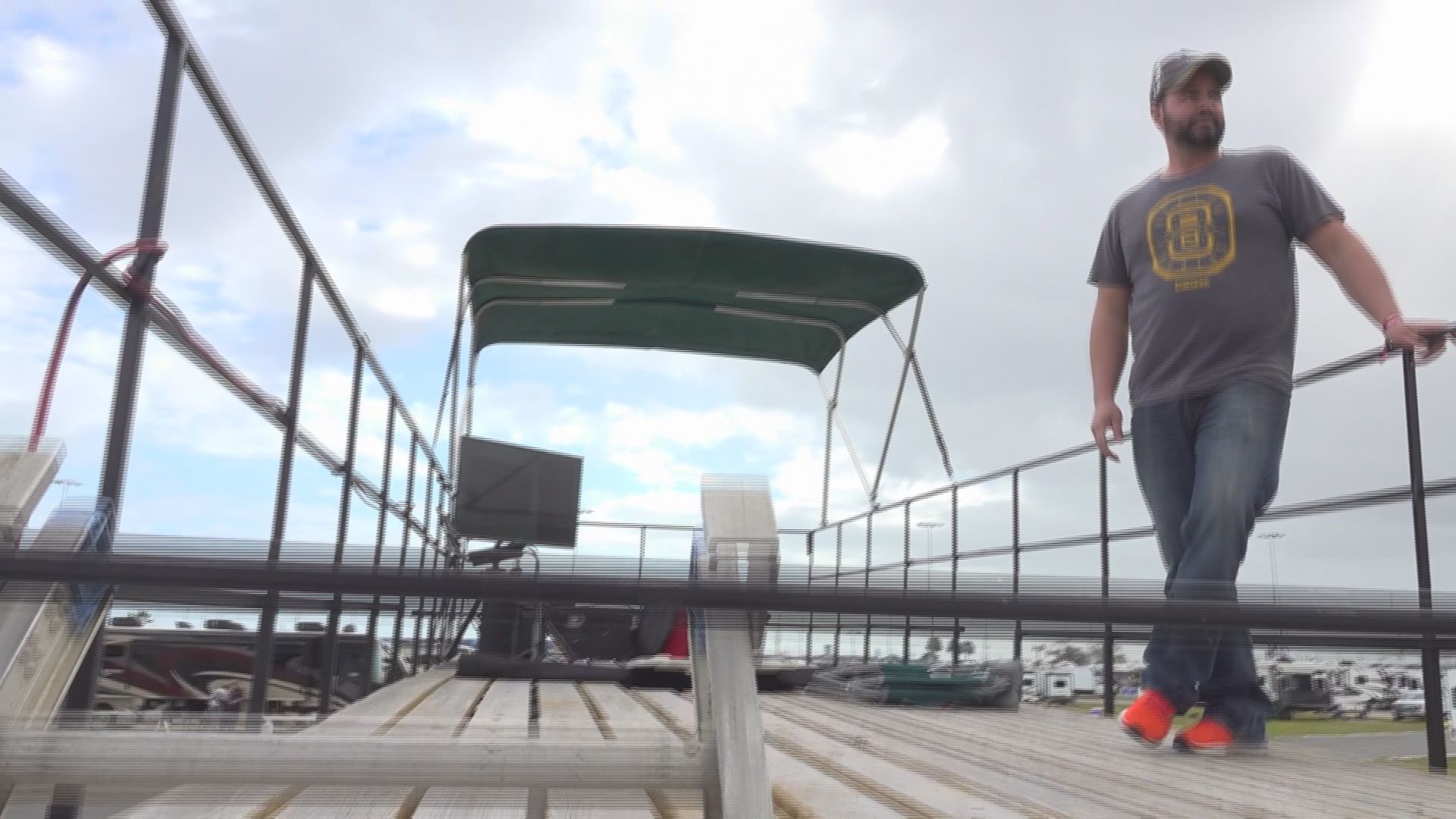 NASCAR fan's old school bus turning heads in RV City | firstcoastnews.com