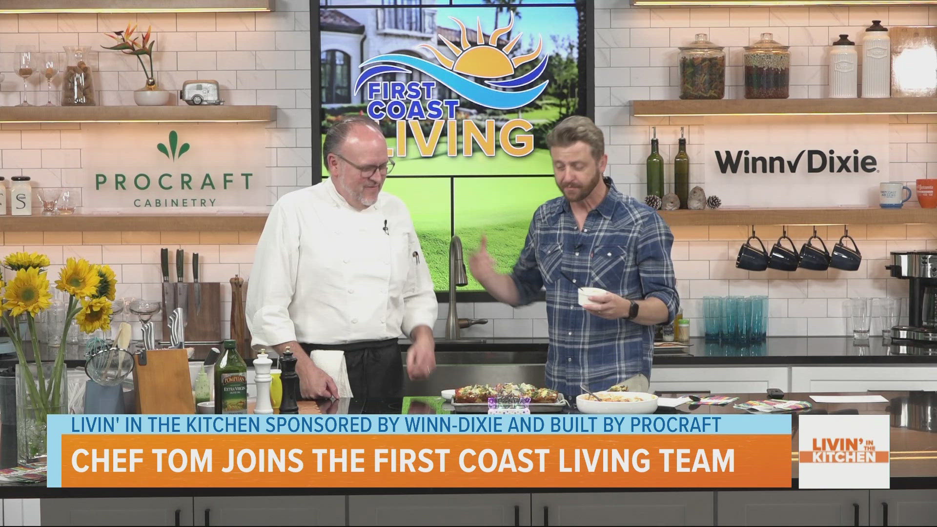 Chef Tom hanging out with the First Coast Living team PT. 2 ...