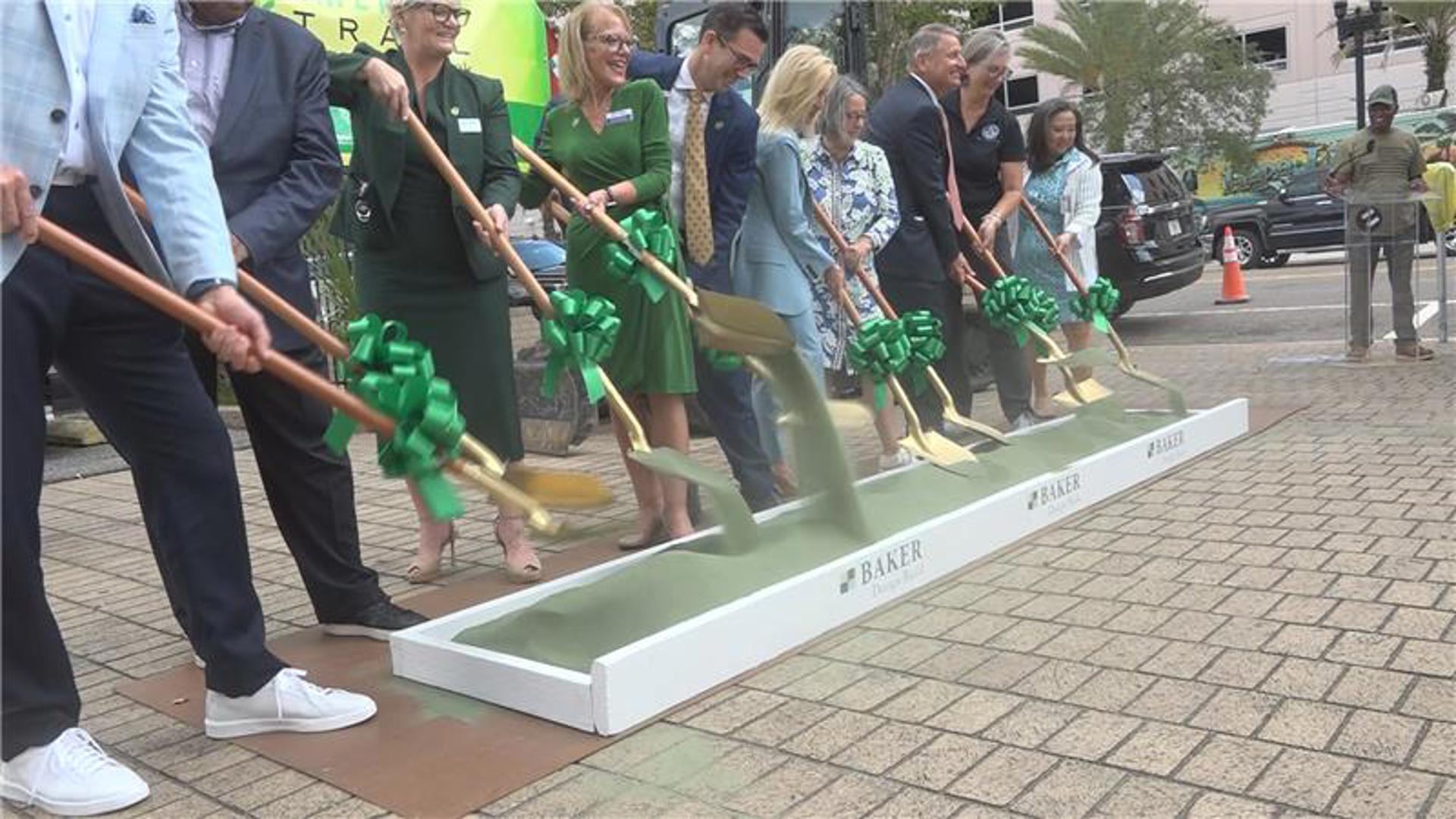Jacksonville leaders break ground on Hogan Street link of Emerald Trail ...