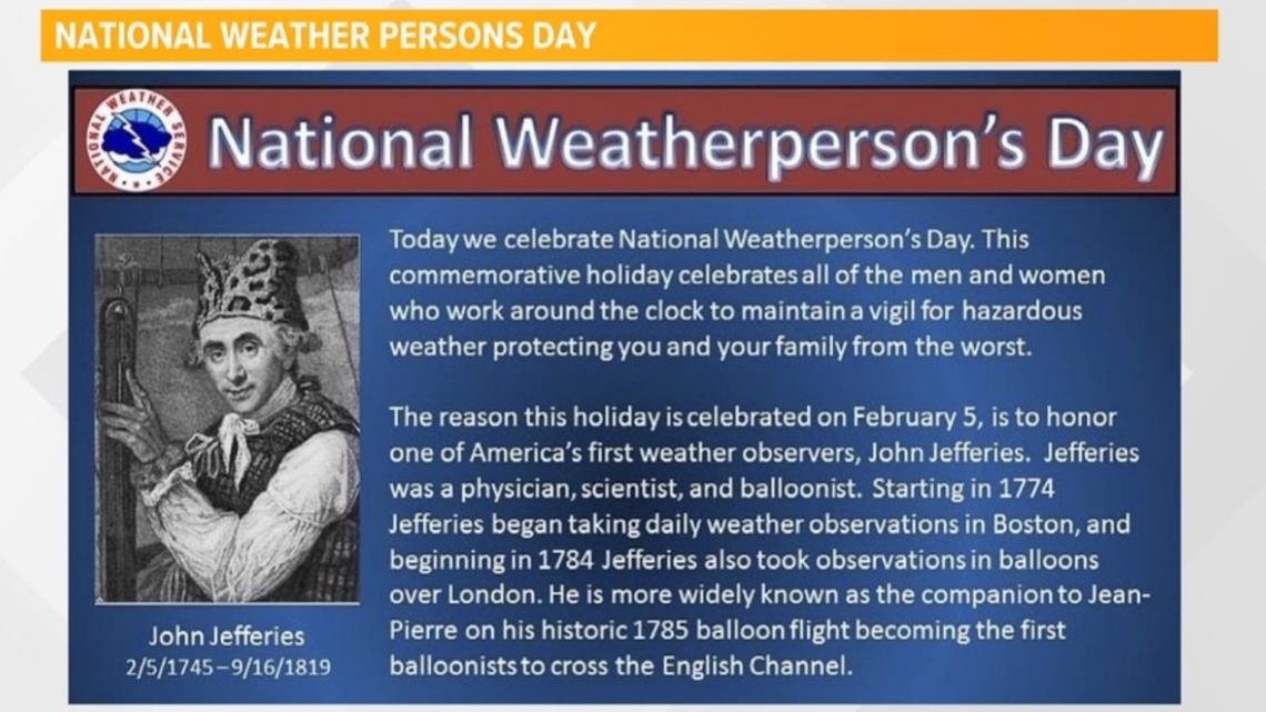 Feb. 5: The History of National Weatherperson's Day | firstcoastnews.com