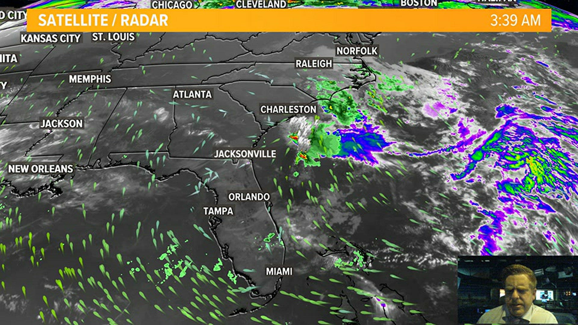 Storm chasers light up Tornado Alley with 'Twister' star's initials in ...