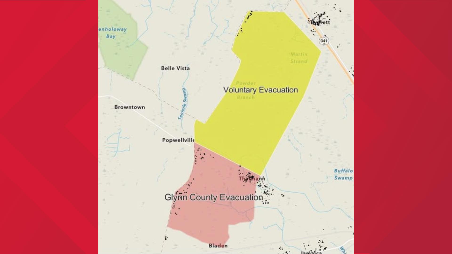 Highway 82 Fire in Brantley County, Georgia | Maps, evacuation orders ...