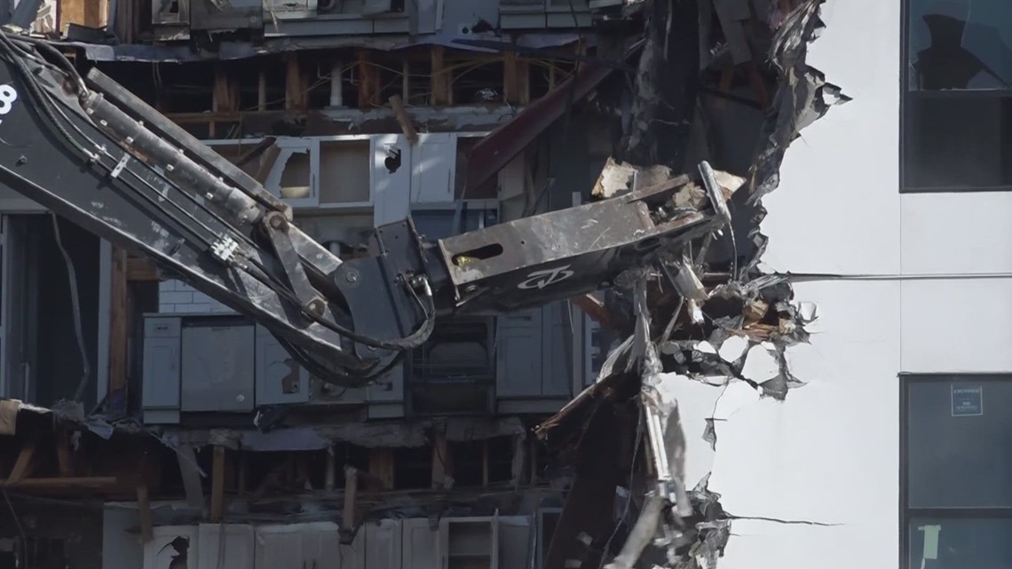 'It's heartbreaking': Demolition of RISE Doro apartment building begins ...
