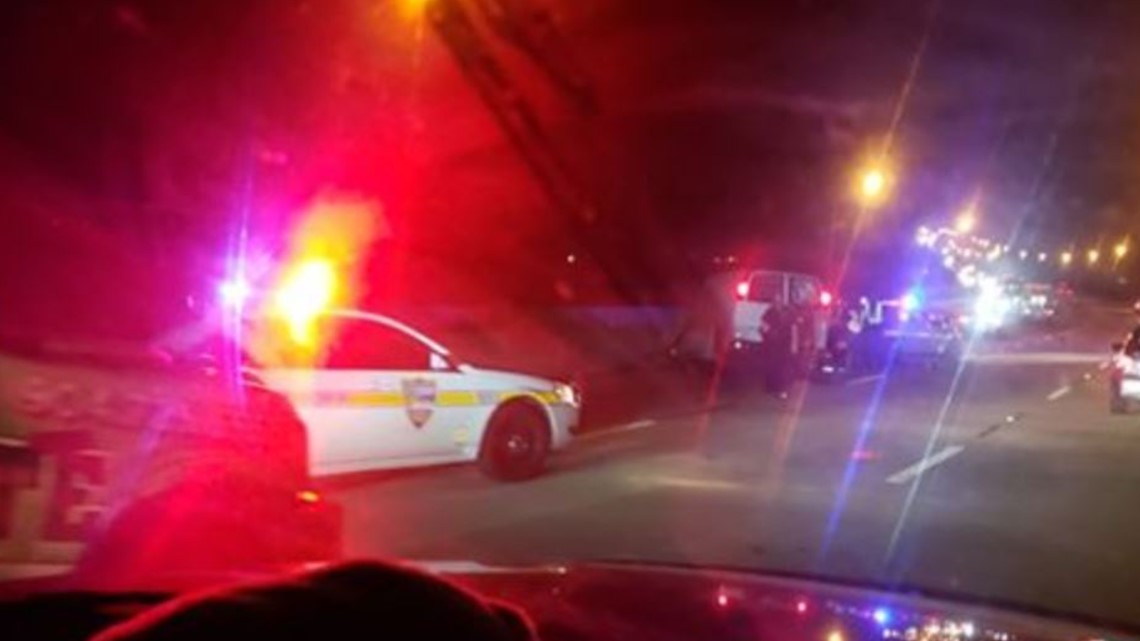 Crash involving JSO vehicle, van shuts down two northbound lanes on ...