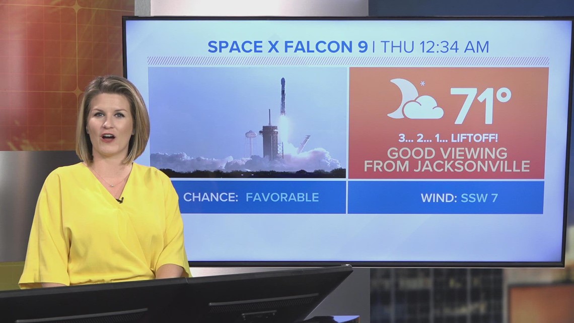 Weather is 95% favorable for Crew-6 launch on Thursday at 12:34 a.m ...