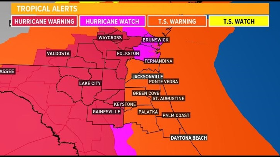 Map Of Northeast Florida Evacuation Zones Know Your Evacuation Zone