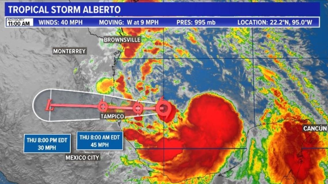 Track Tropical Storm Alberto in the Gulf of Mexico | firstcoastnews.com