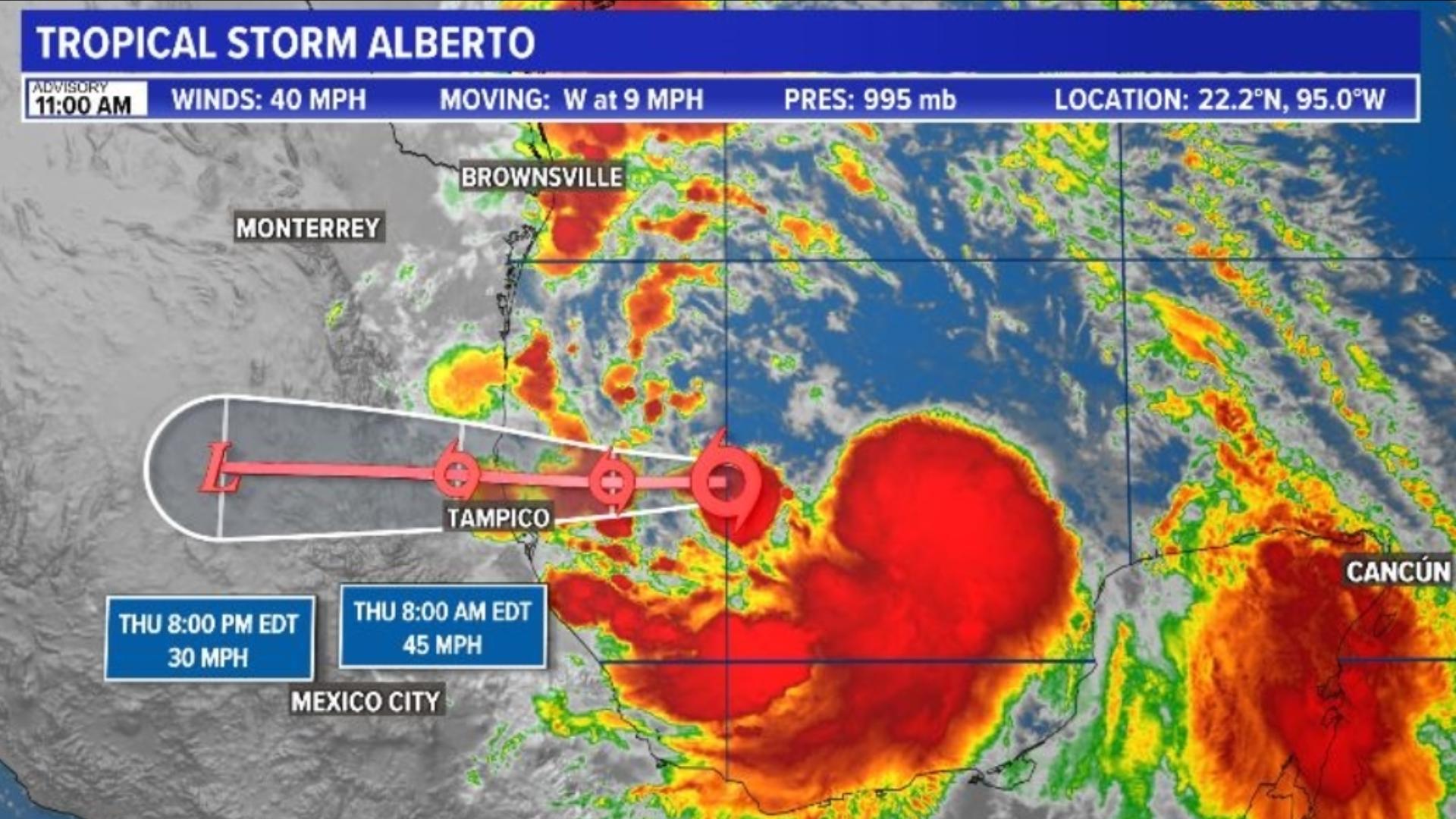 Track Tropical Storm Alberto in the Gulf of Mexico | firstcoastnews.com