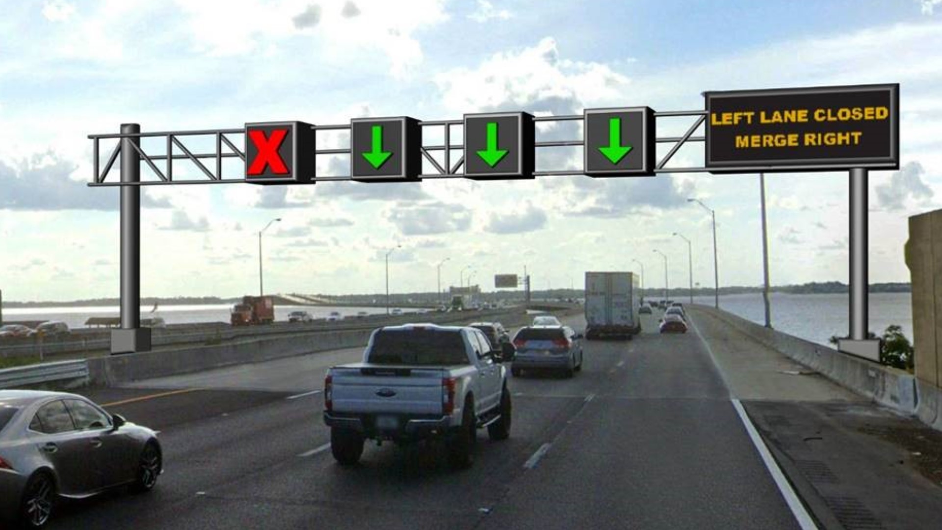 What's the purpose of the electronic signs on the Buckman Bridge ...