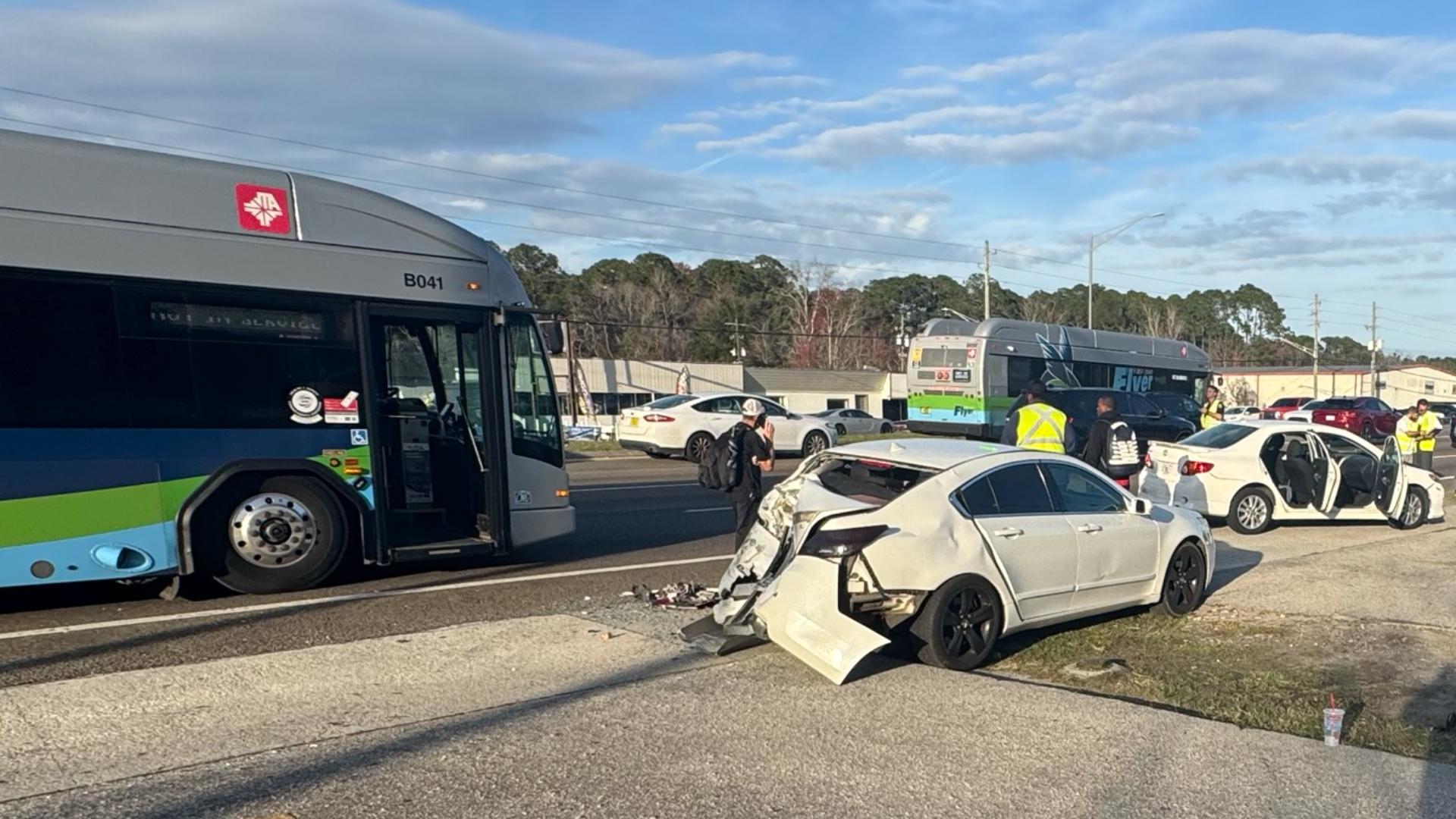 8 people taken to hospital after multi-vehicle crash on Beach Boulevard ...
