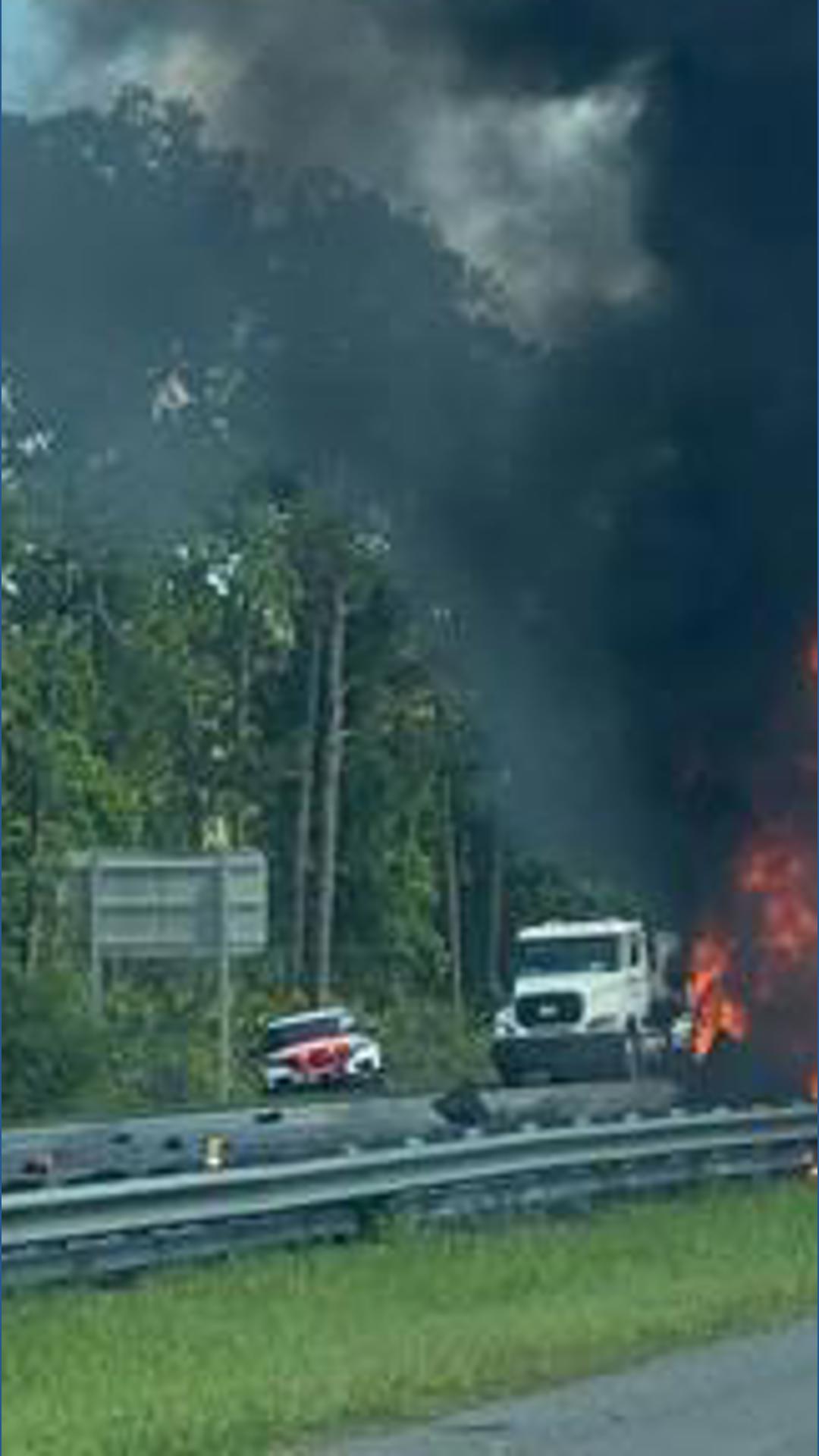 Jacksonville man suffers critical injuries in fiery semi-truck crash on ...