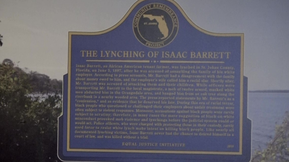 Florida lynching marker sitting in closet, awaiting placement ...