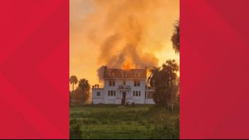 Historic Butler Island Plantation near Darien on fire | firstcoastnews.com