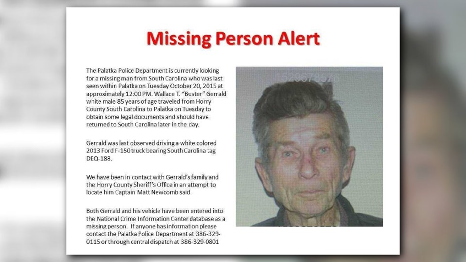 New leads emerge in 2015 missing person case involving 85-year-old man ...