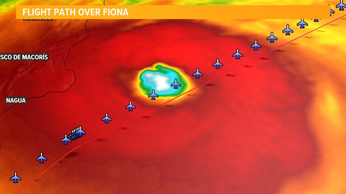 Jet Blue plane flies over eye of hurricane Fiona | firstcoastnews.com