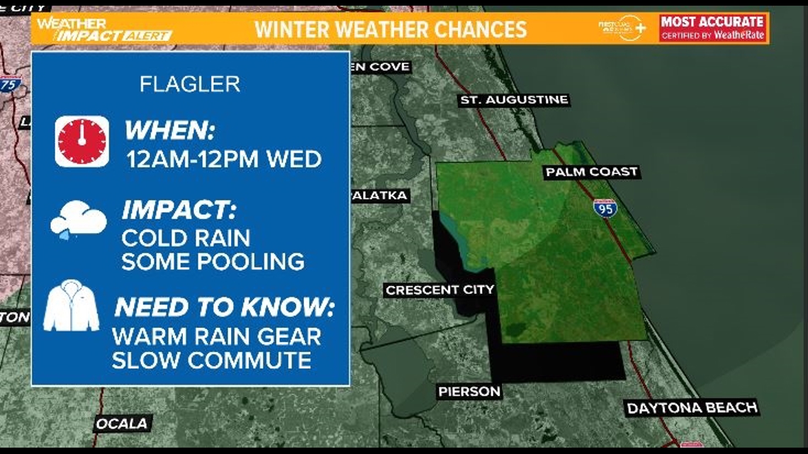 Jacksonville area county-by-county winter weather forecast ...