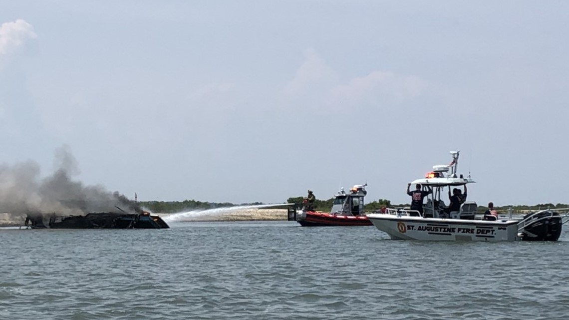 4 rescued after boat catches fire at Intracoastal Waterway, Matanzas ...