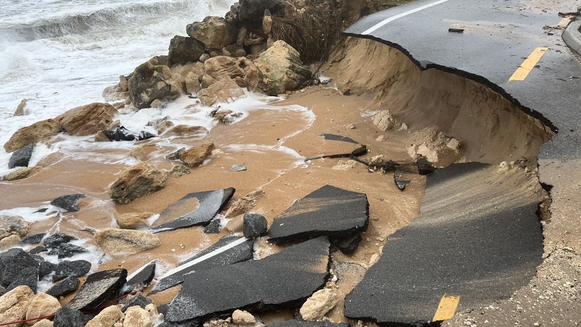 A1A Coastal Highway reopens during Tropical Depression Nicole ...