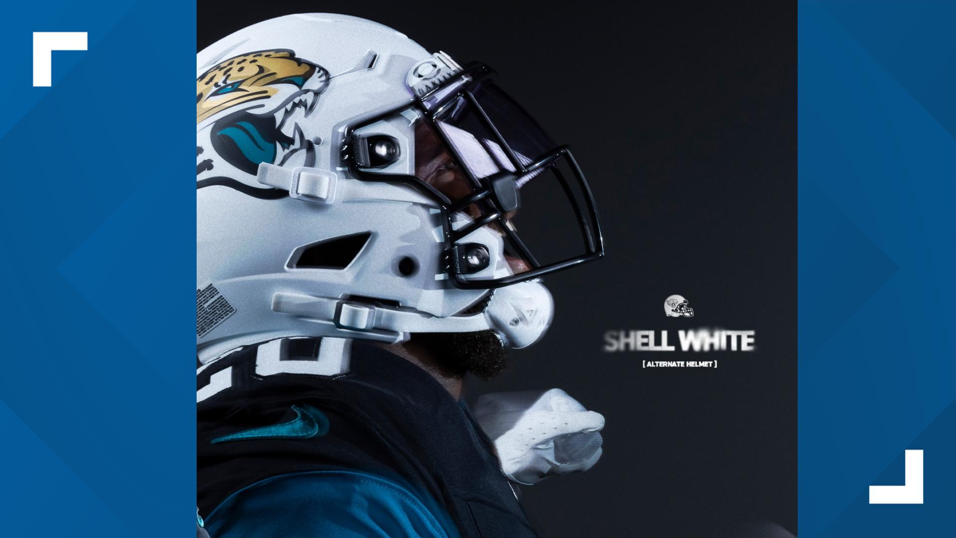 Jacksonville Jaguars release new 'shell white' alternate helmets ...