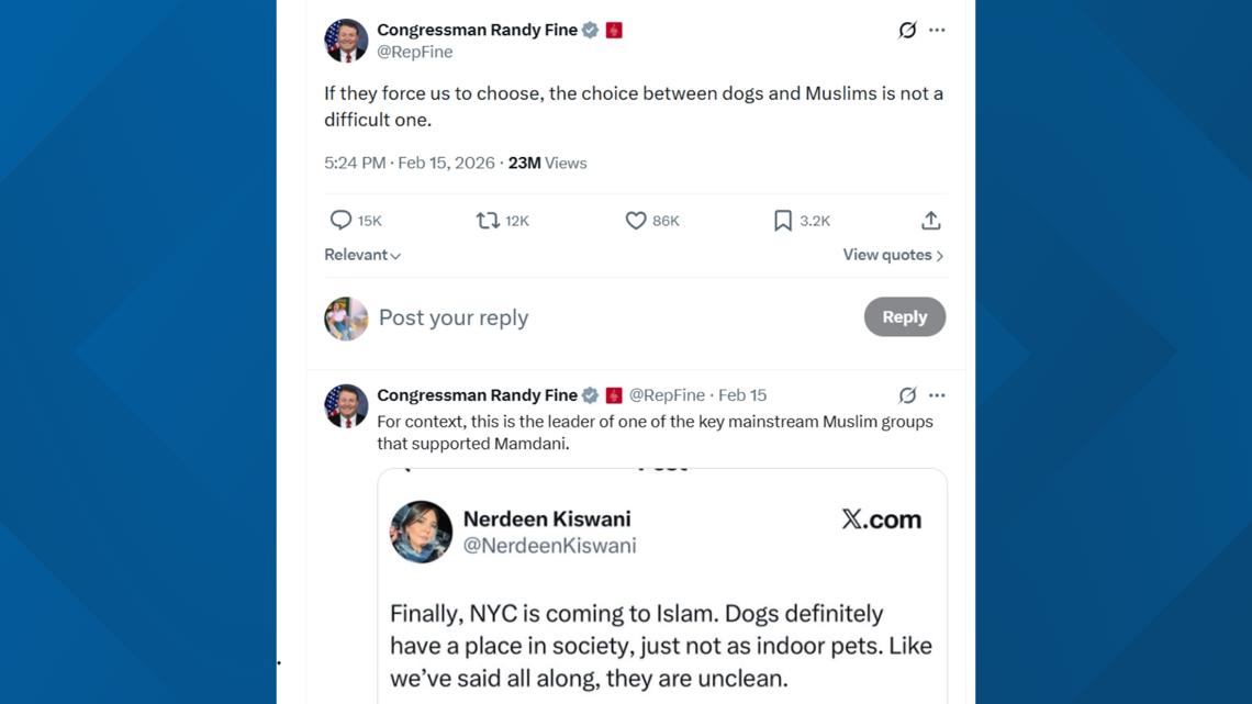 Rep. Randy Fine's controversial post draws accusations of Islamophobia ...