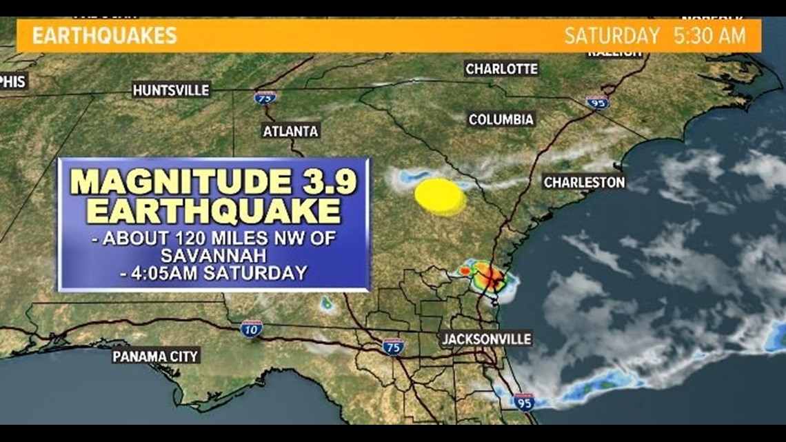 Earthquake northwest of Savannah felt on First Coast | firstcoastnews.com