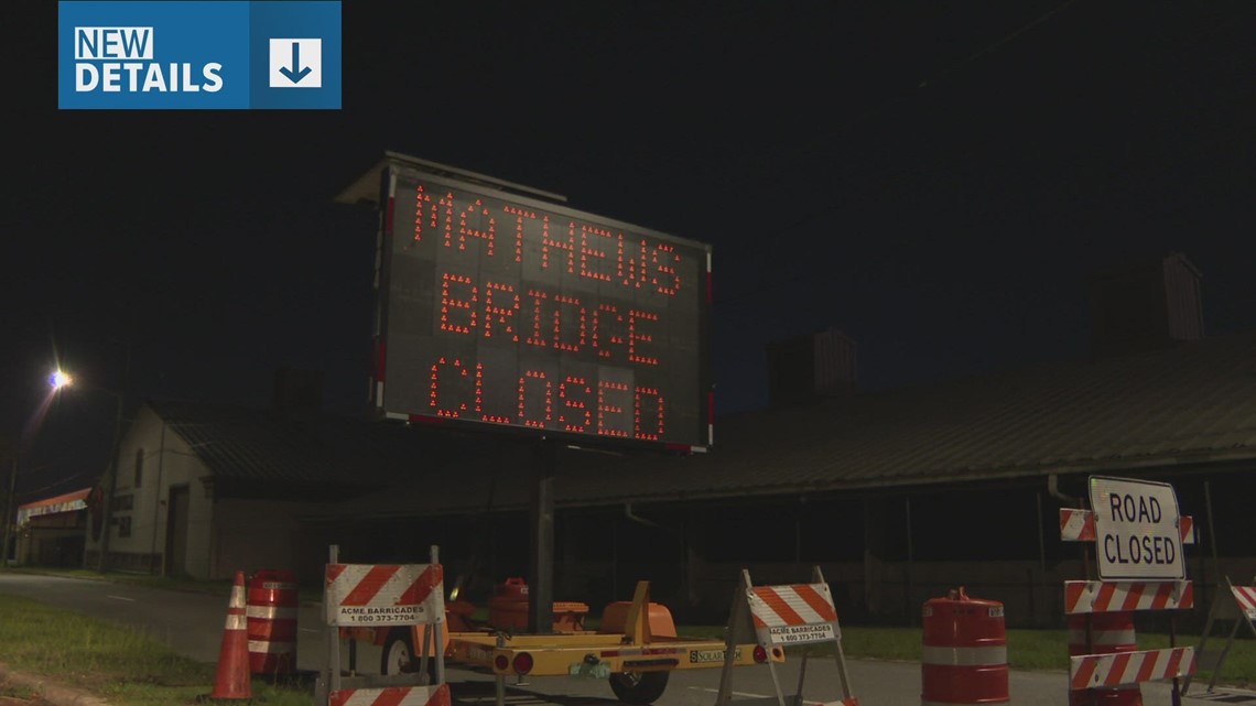 Why are the eastbound lanes on the Mathews Bridge closed ...