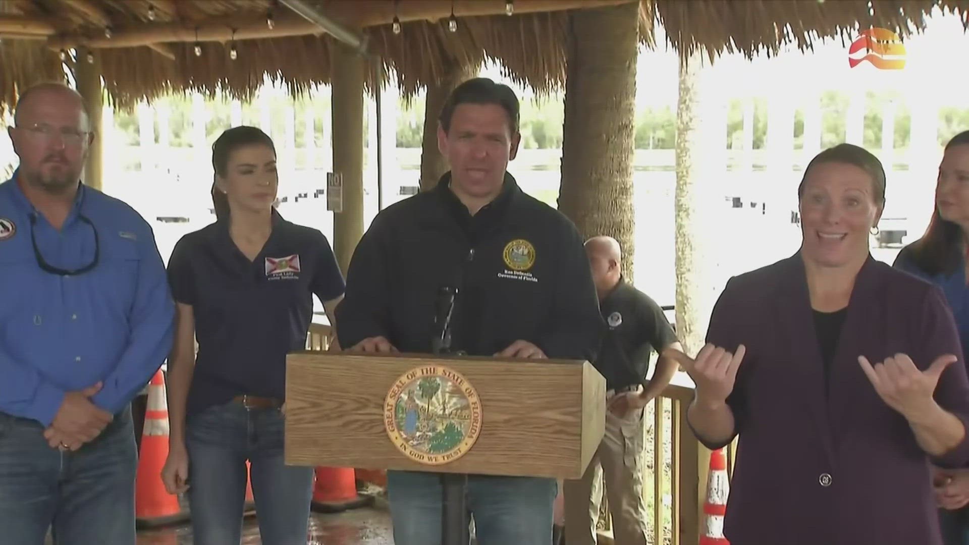 Gov. DeSantis offers Idalia update from Steinhatchee | Full briefing ...