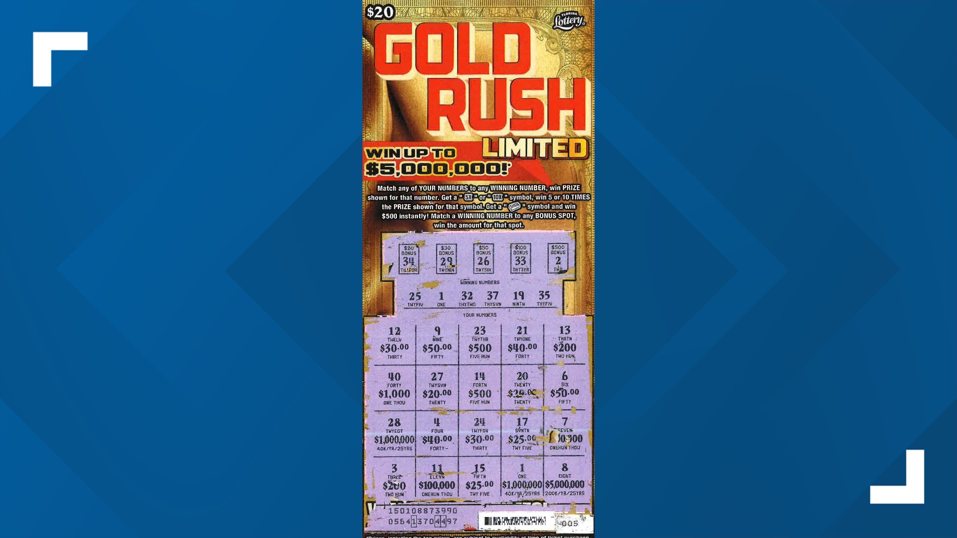 Jacksonville man wins million dollar Gold Rush scratch-off game ...