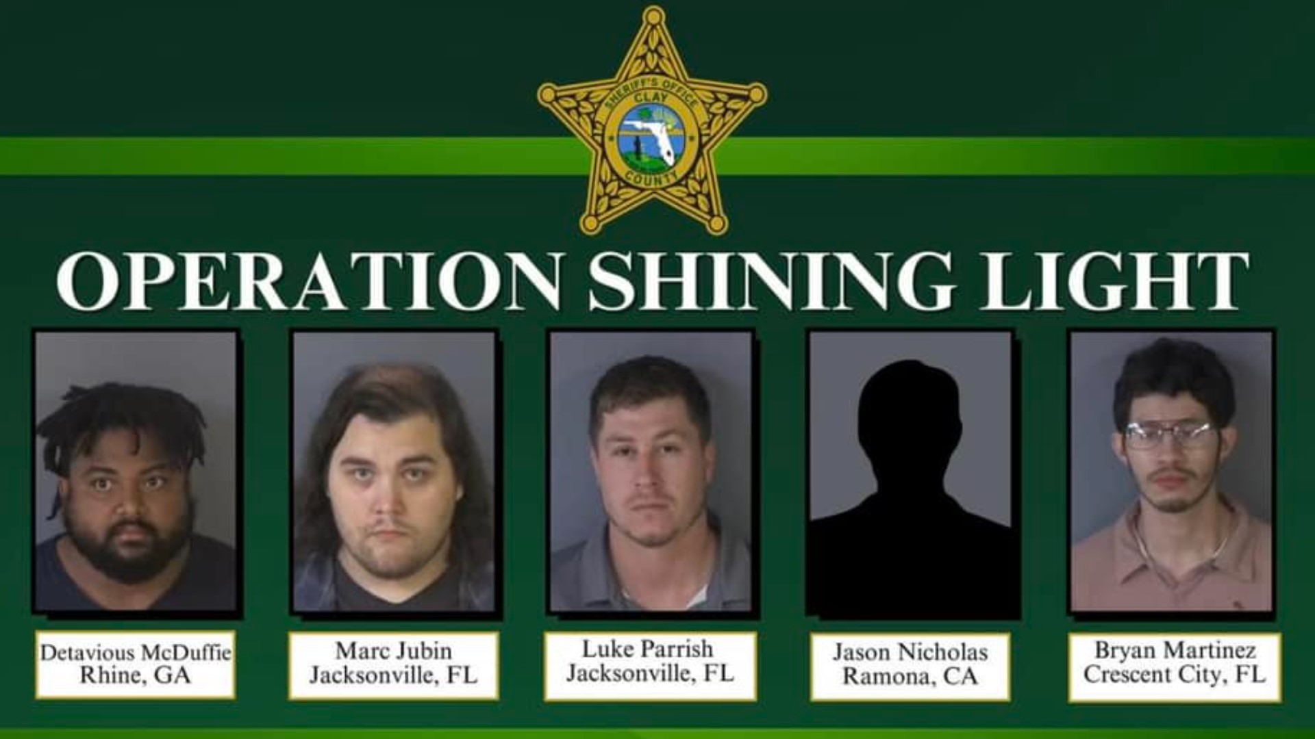 Who were the 10 people arrested in Operation Shining Light ...