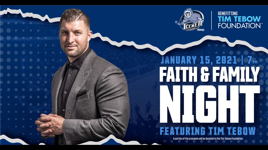 Tim Tebow on co-owning Jacksonville Icemen, upcoming "Faith and Family ...