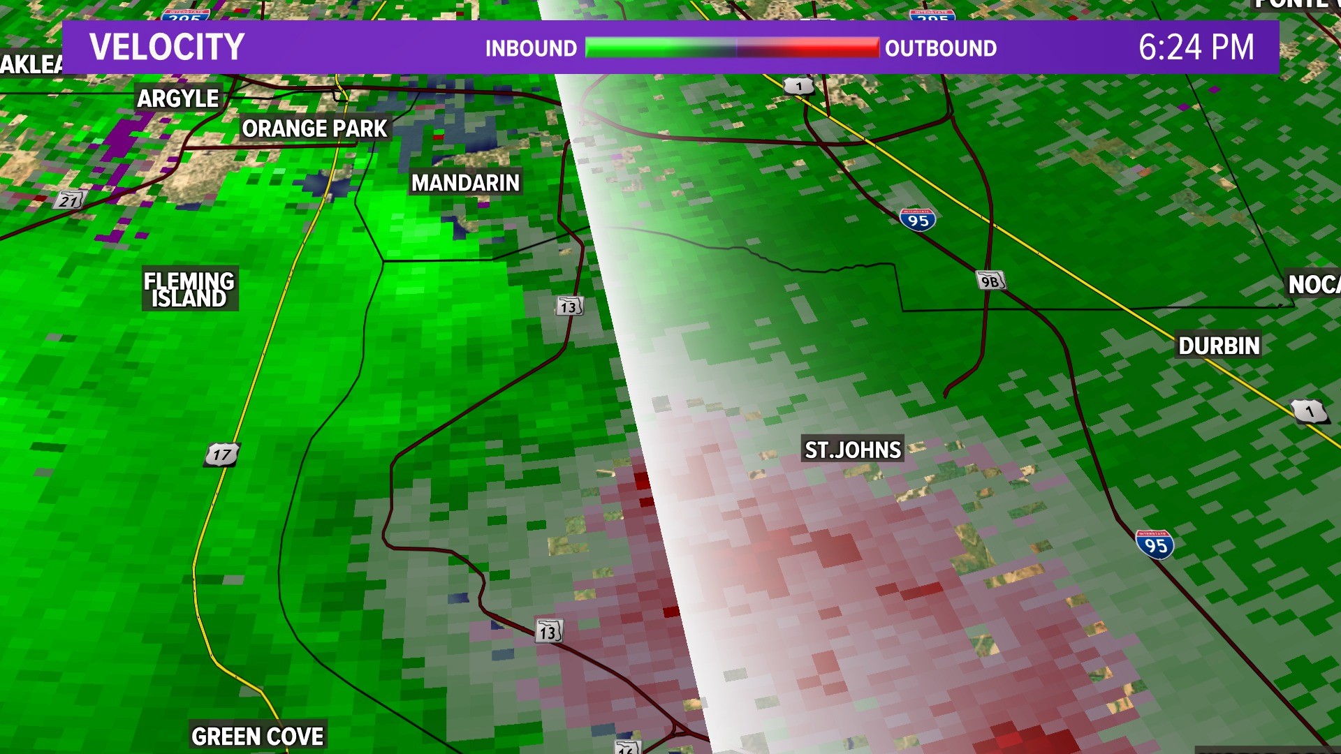 Breaking down Sunday's tornado warning on the First Coast via radar ...