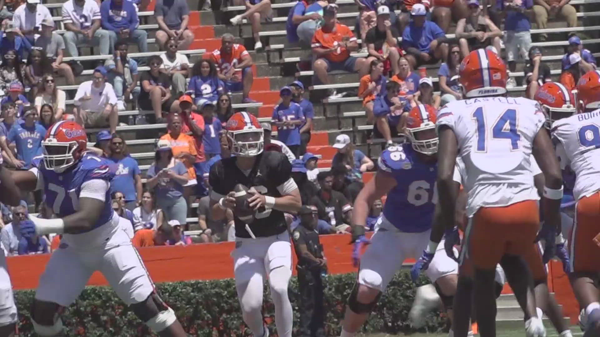 Gators wrap up spring practice with orange and blue game ...