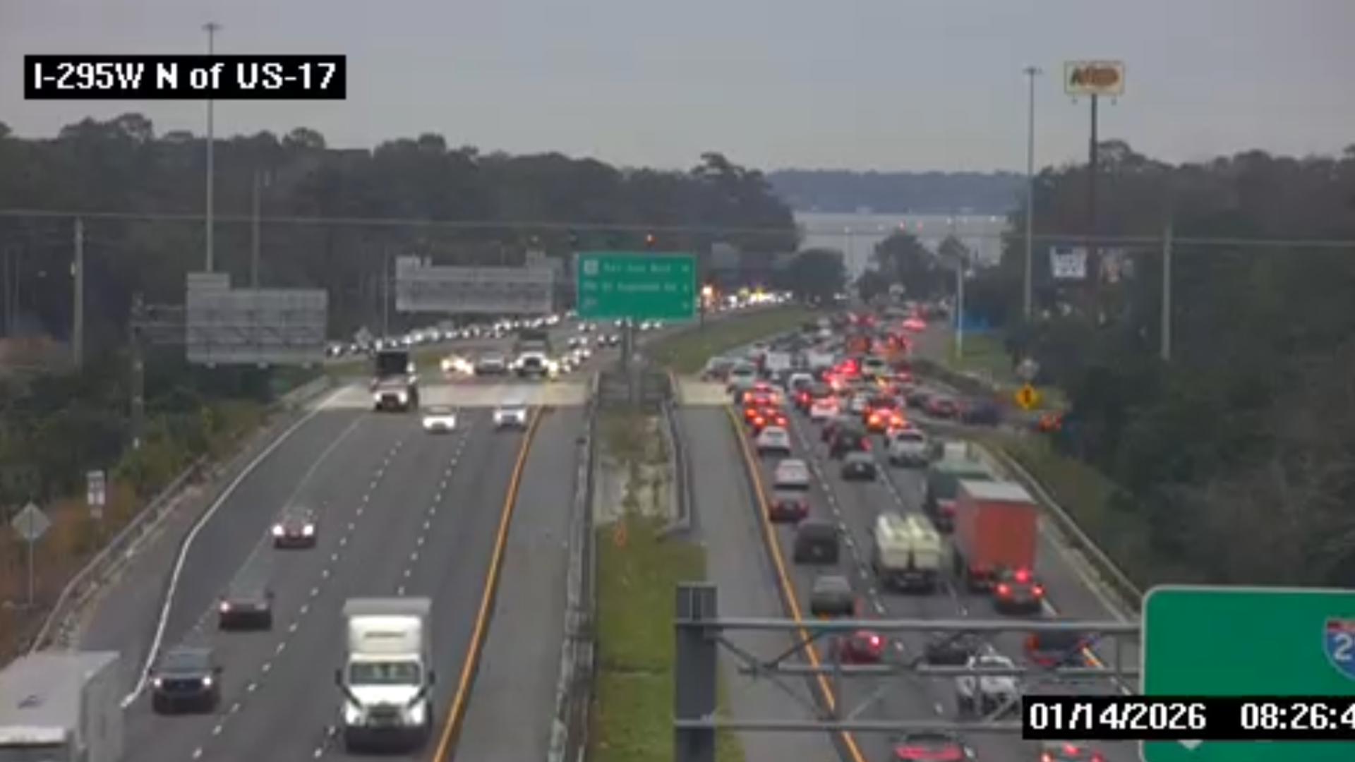 Traffic Alert: Crash just off Buckman Bridge causing heavy delays ...