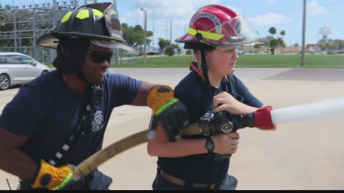 A teen who beat cancer has always wanted to be a firefighter ...