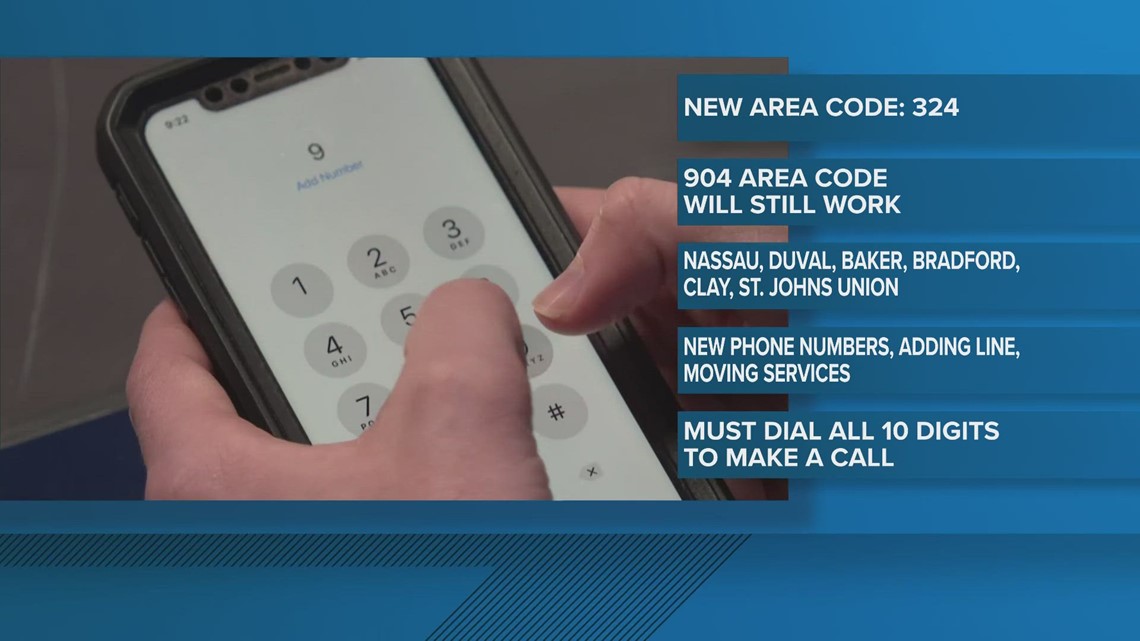 Jacksonville 324 area code in effect Monday | firstcoastnews.com